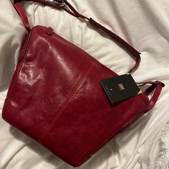 Frye | Bags | Frye Red Leather Shoulder Bag | Poshmark